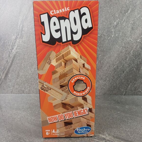 Hasbro | Games | Classic Jenga Game Original Solid Wood Blocks Stacking ...